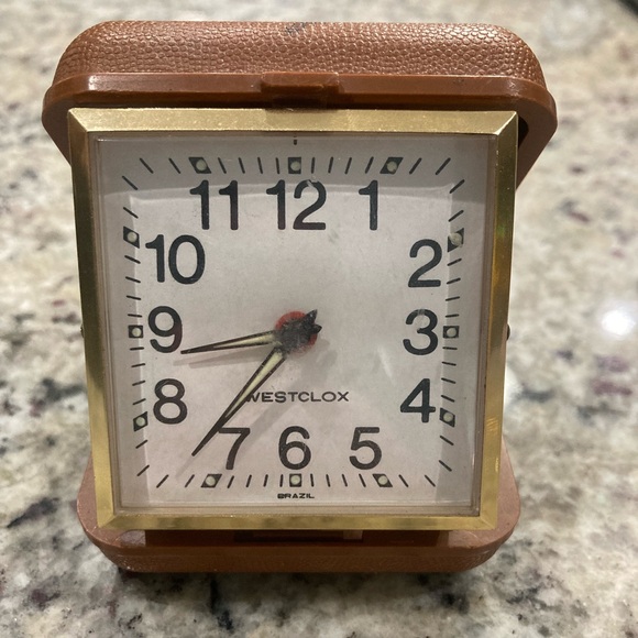 Westclox | Accents | Westclox Travel Foldable Windup Alarm Clock Preowned Guc Made In Brazil ...